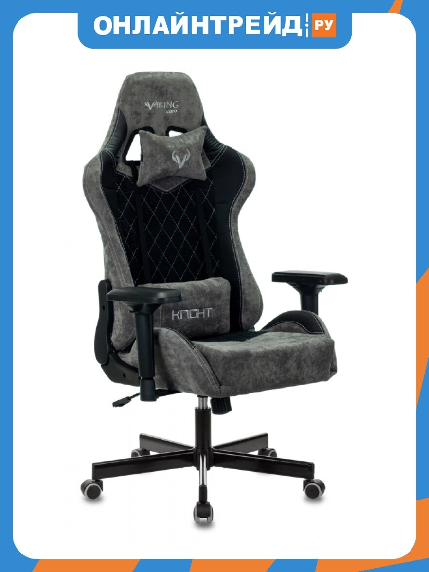 Кресло геймерское Zombie VIKING 7 KNIGHT B FABRIC черный текстиль, VIKING 7 KNIGHT B