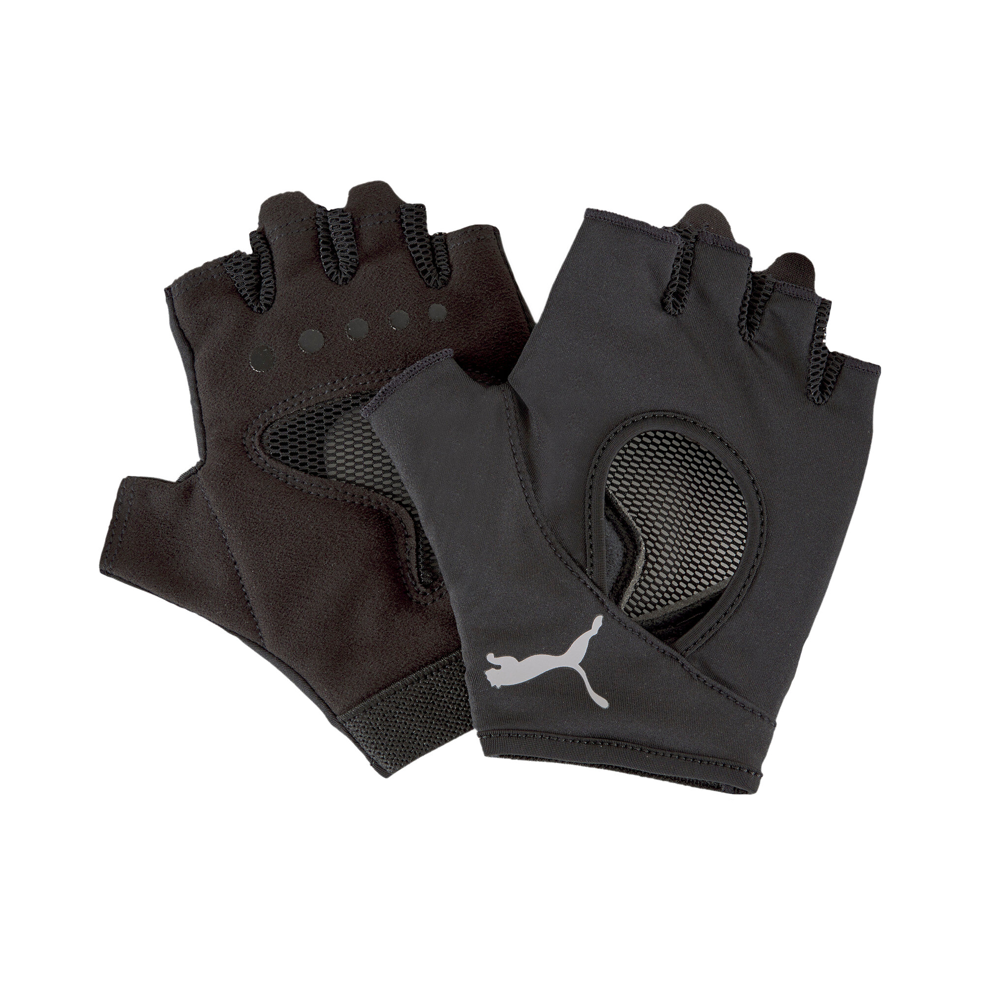 Перчатки без пальцев для фитнеса и зала PUMA TR Gym Gloves, черный
