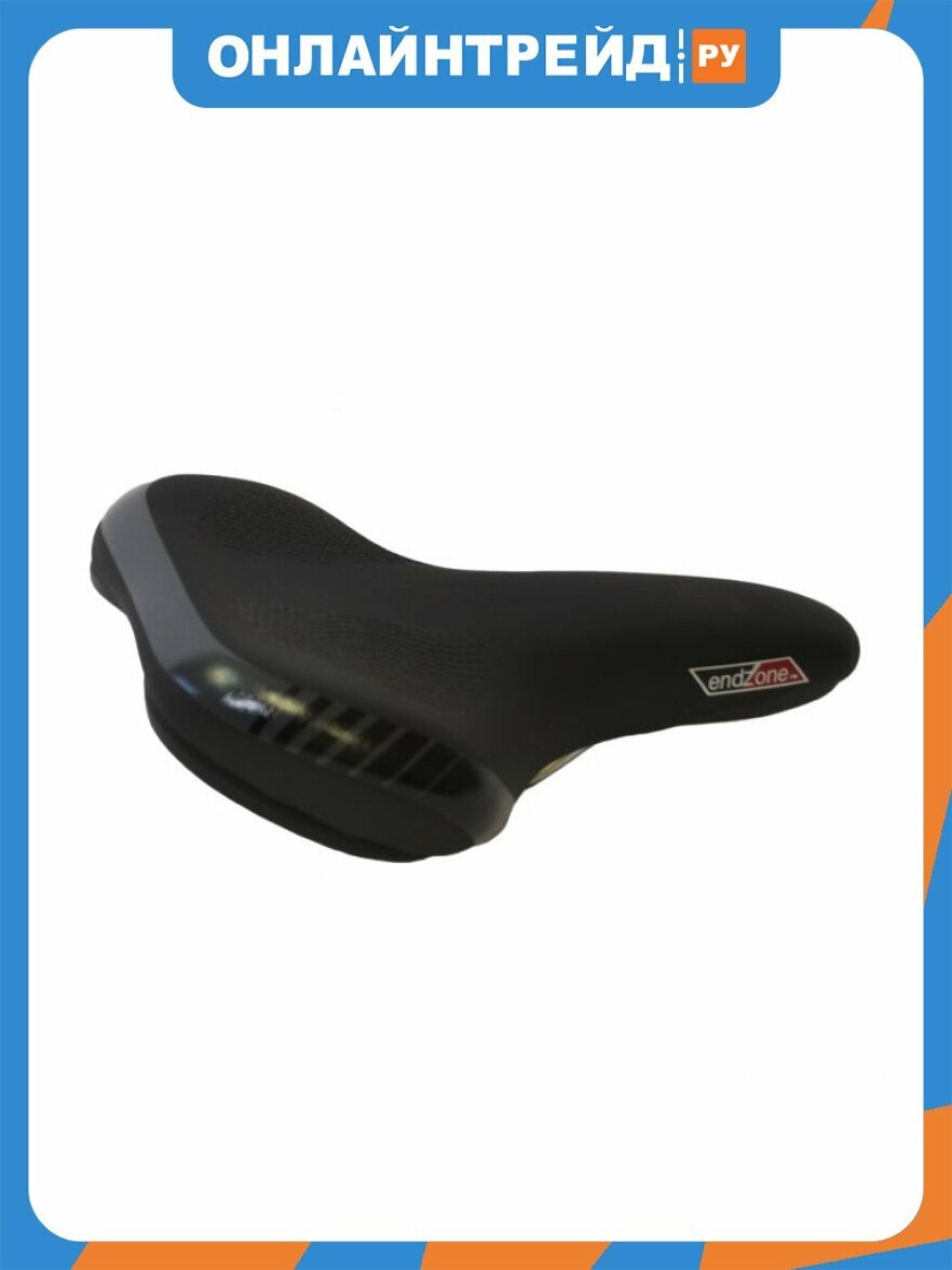 Седло Velo VL-6268 комфорт 259х180мм антискользящ. покрытие эластомер, черно-серое, 6-146268