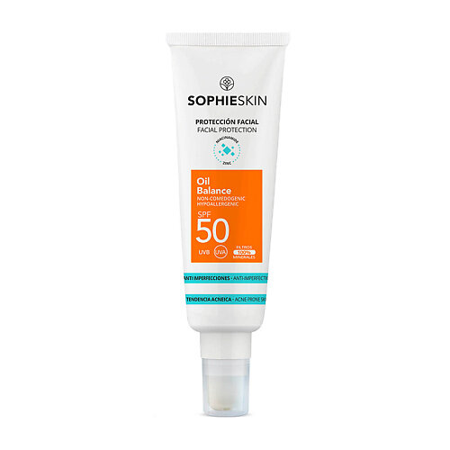 SOPHIESKIN Флюид для кожи лица, склонной к акне, солнцезащитный SPF 50, 50 мл