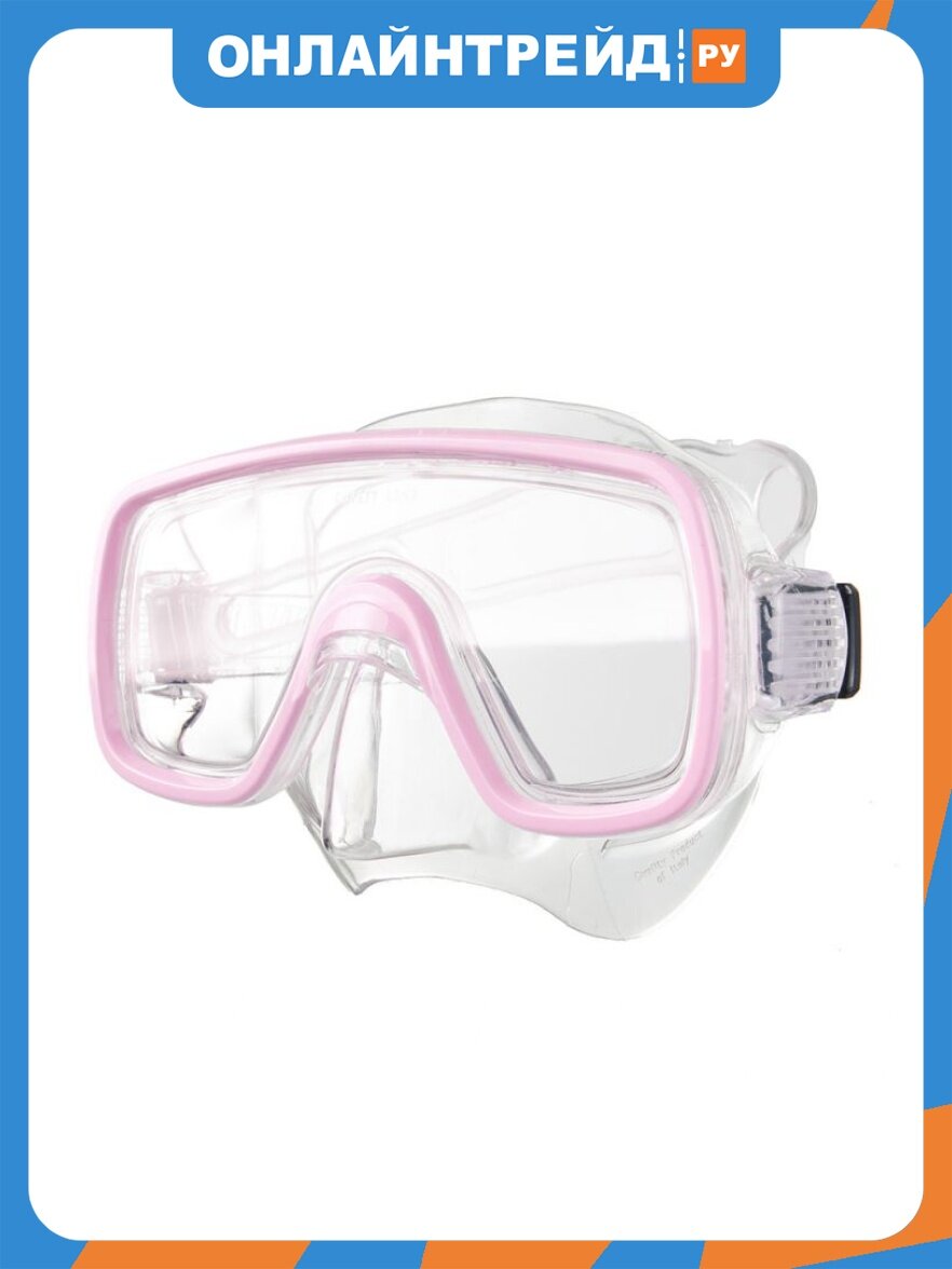 Маска Salvas Domino Jr Mask, для плавания арт. CA105C1TFSTH, безопасн. стекло, Silflex, размер: Junior, розов