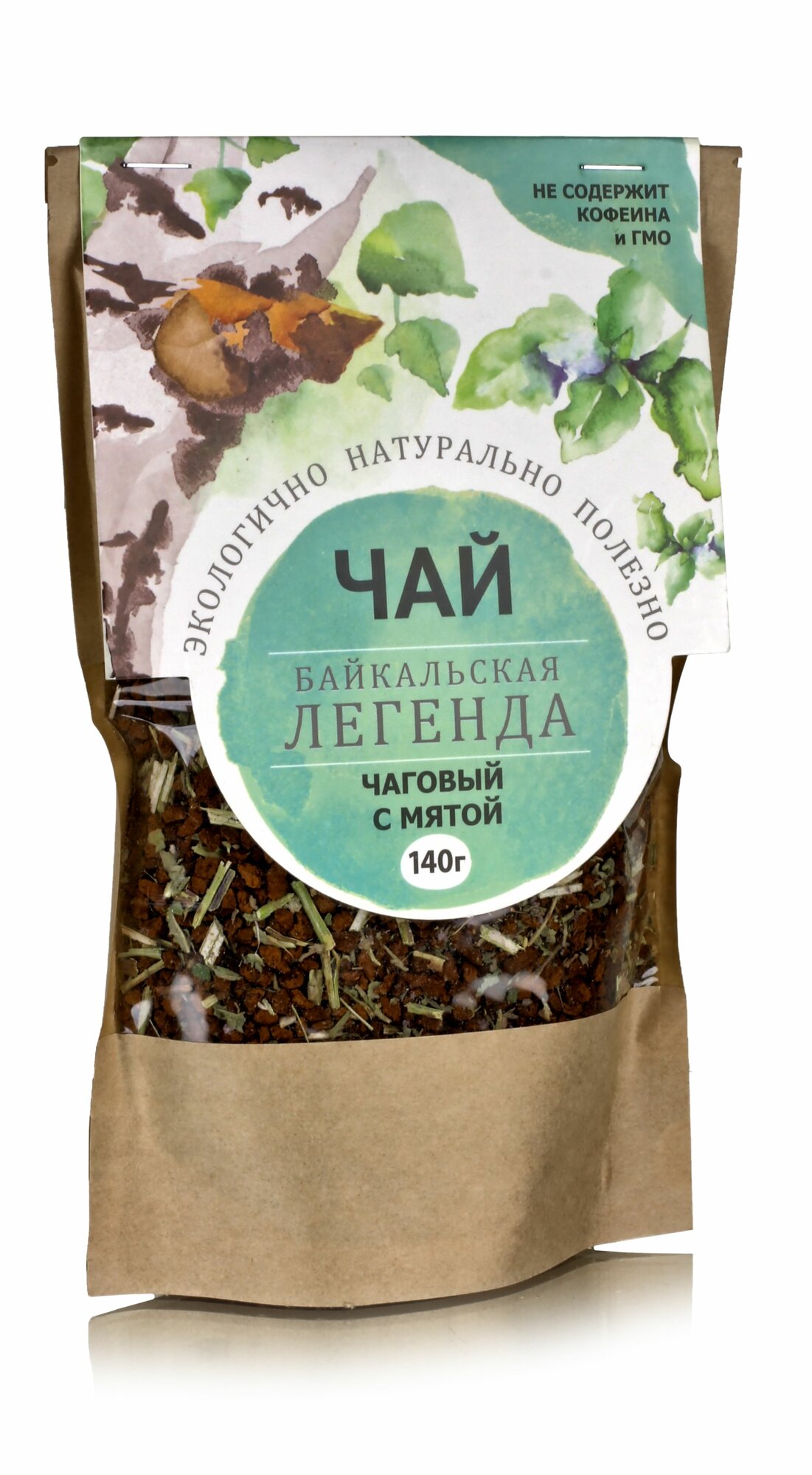 Чай чаговый "Байкальская легенда" с мятой, 140 г