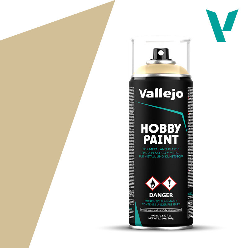 Краски акриловые аэрозольные для моделирования Vallejo серии Fantasy Color Primer - Bonewhite 28013 (400мл)