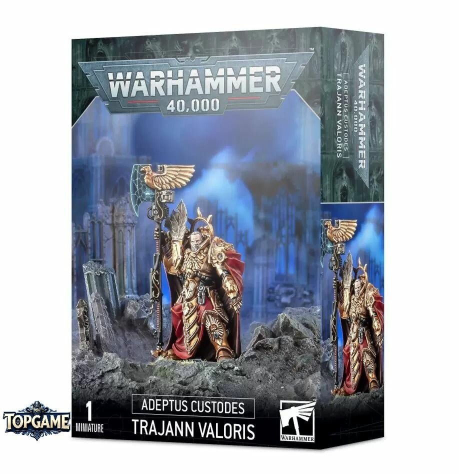 Warhammer Миниатюра Adeptus Custodes Trajann Valoris для настольного варгейма Warhammer 40000