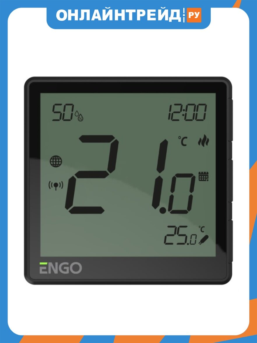 Терморегулятор Salus Controls ENGO EONE230B, с модулем Zigbee, черный