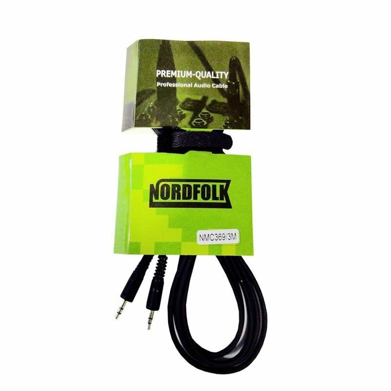 Коммутационный кабель NordFolk NMC369/3M Jack 3.5 (M) Jack 3.5 (M), 3м