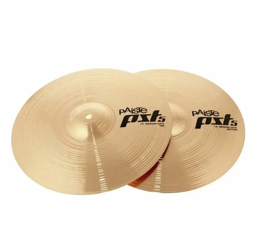 Тарелка барабанная Paiste 14" PST 5 Medium Hi-Hat (пара)