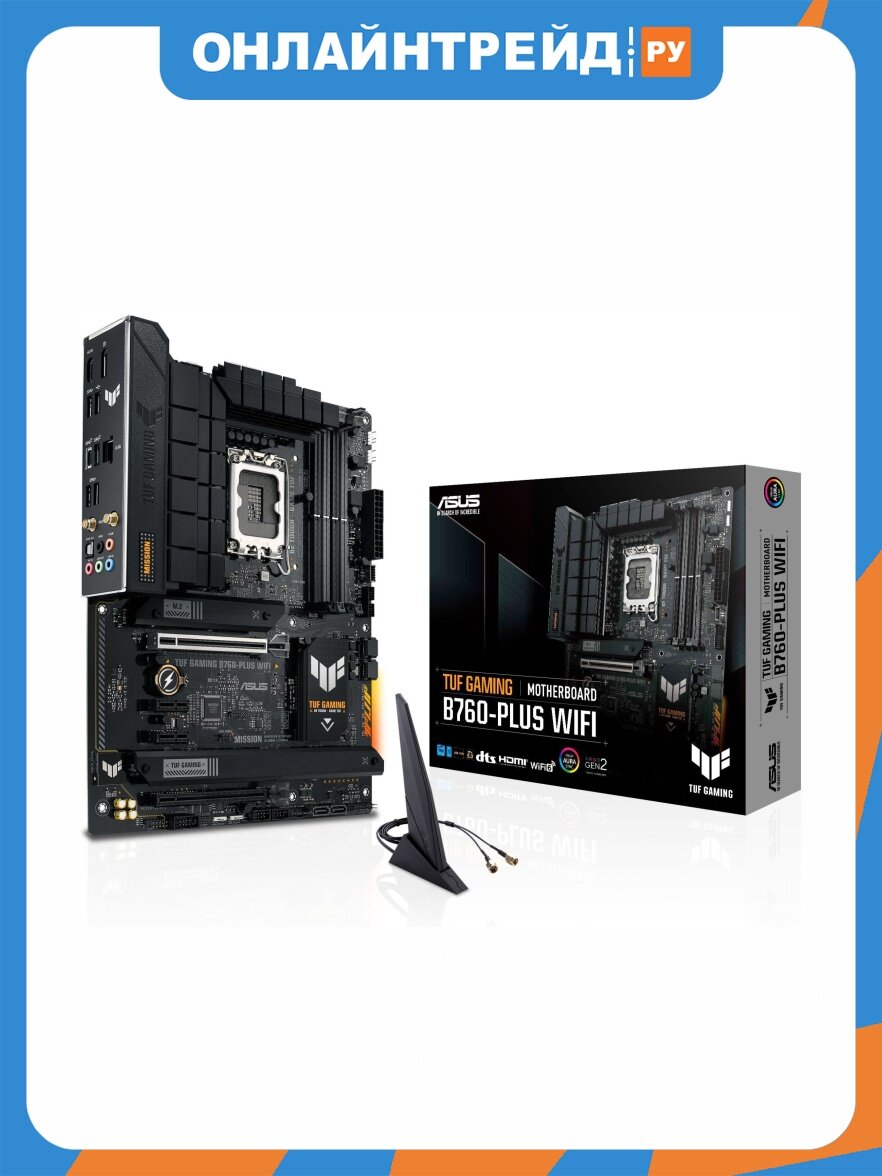 Материнская плата Asus TUF Gaming B760-PLUS WIFI (LGA1700, ATX)