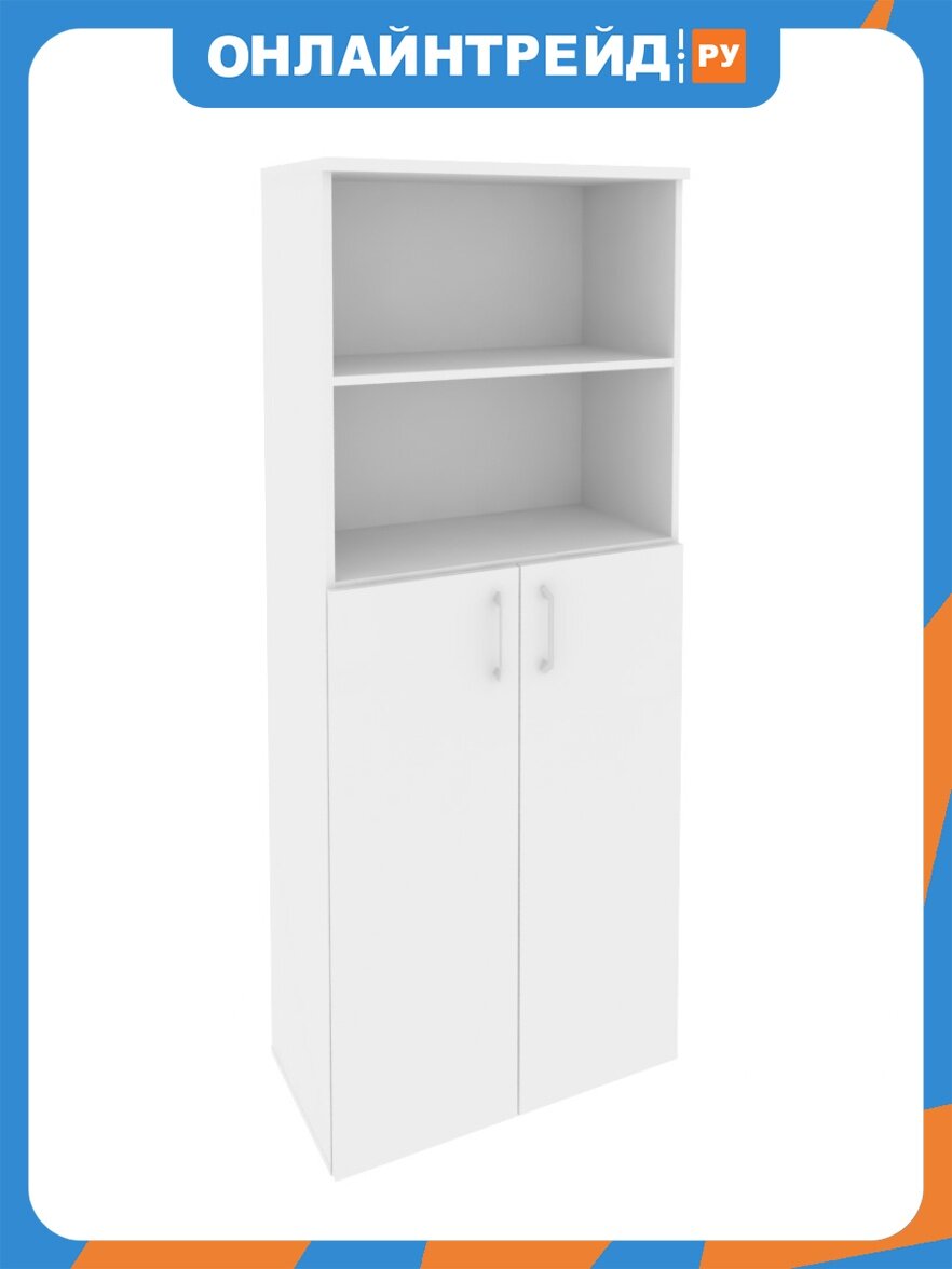 Шкаф Riva CHAIR высокий широкий O. ST-1.6 Белый бриллиант 800*420*1977 Onix