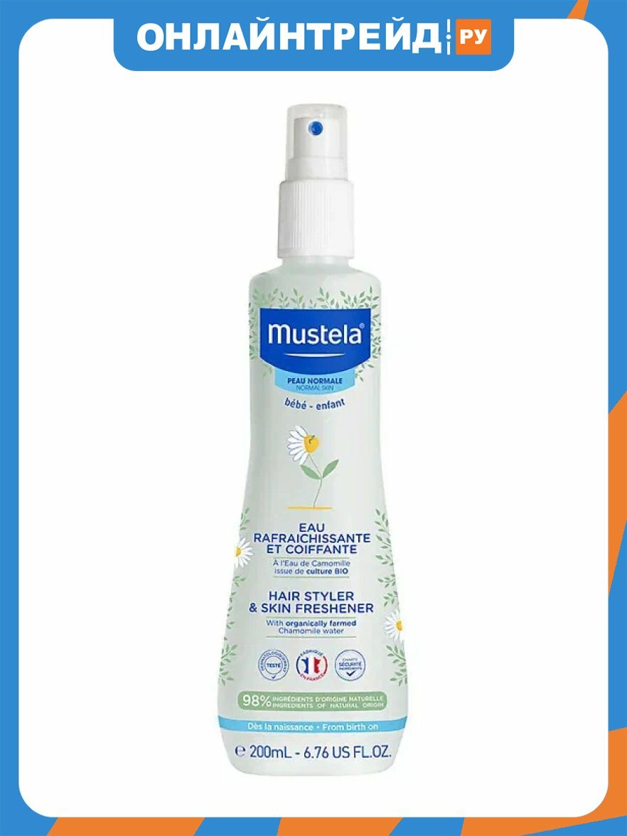 Спрей для волос и тела Mustela освежающий, 200 мл