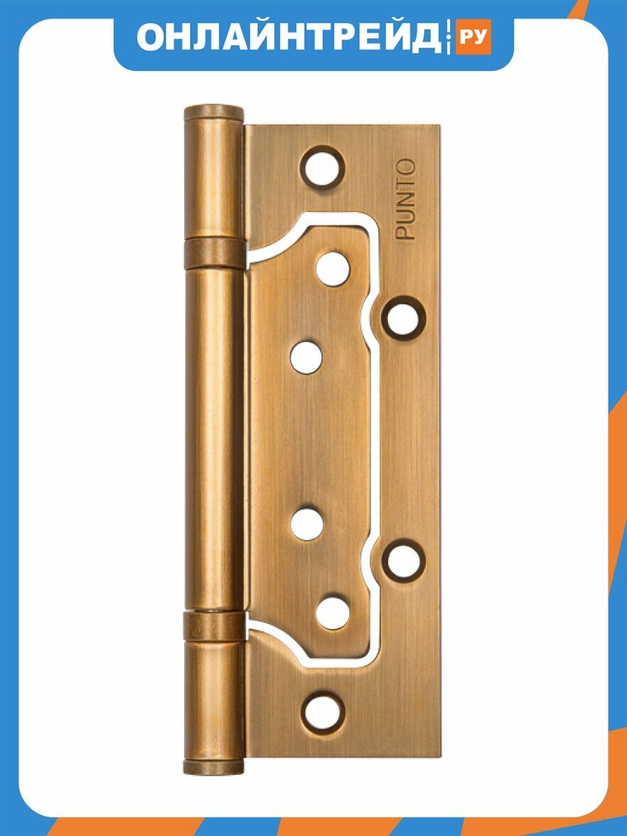 Петля универсальная без врезки Punto IN5200W CF (200-2B 125x2,5) кофе, (2ШТ/упак)