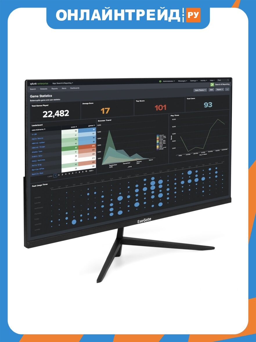 Монитор Exegate ProSmart EZ2707TA 27" черный