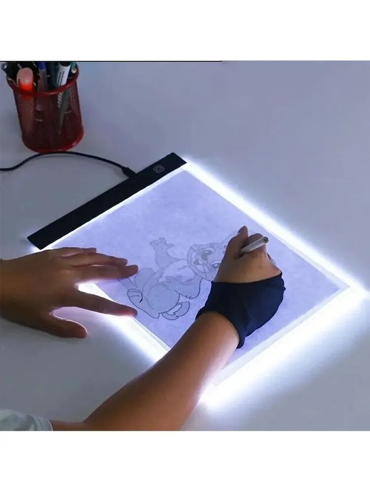 Проектор для рисования детский, Световой планшет для копирования, LED панель для обводки, регулируемая яркость, для художников и детей