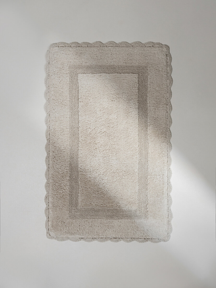 Коврик для ванной комнаты IDDIS Декор (Décor) DSQS02Ci12 50x80 прямоугольный хлопок серый
