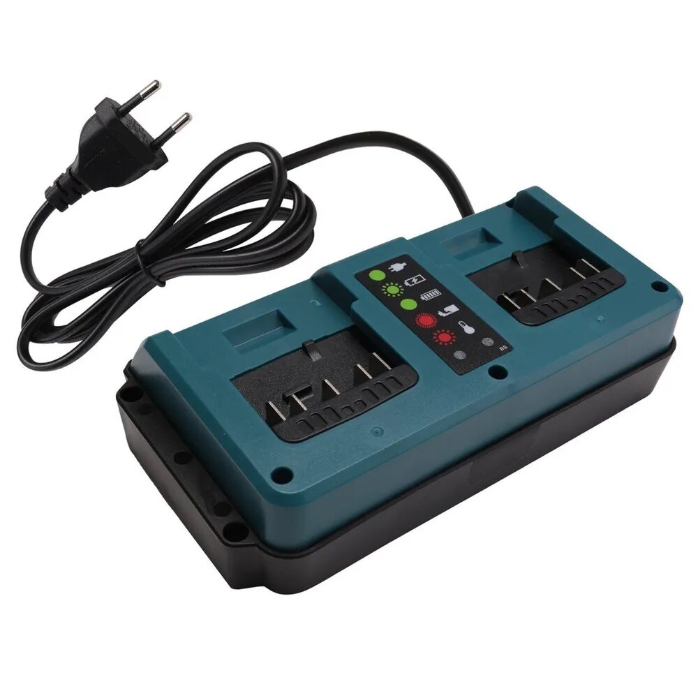 Двухпортовое зарядное устройство для литий-ионных аккумуляторов Bosch 18V 20V GBA18V80/GBA18V40/GBA18V120 с вилкой европейского стандарта.