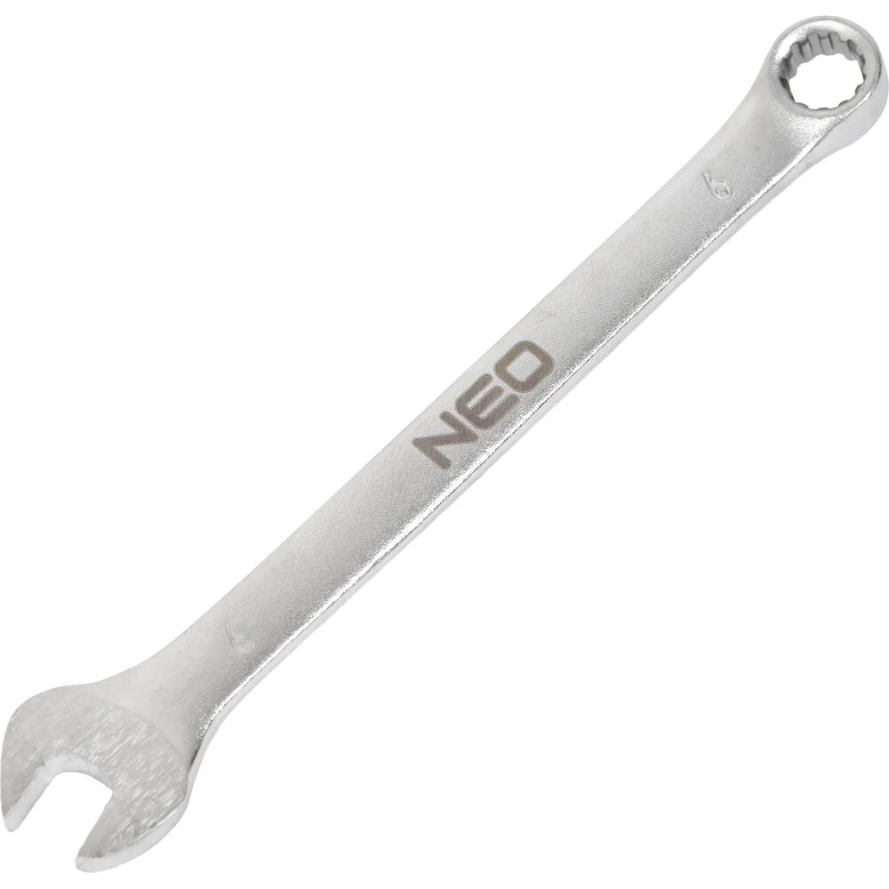 Ключ комбинированный NEO TOOLS 6x100 мм, CrV, DIN3113 09-650, представляет