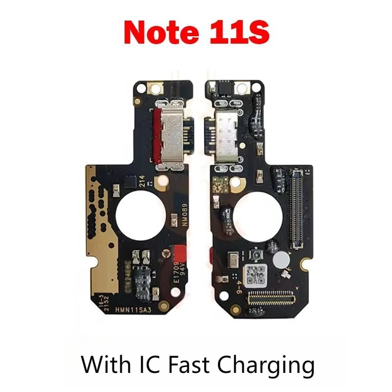 Для Redmi Note 11S: USB-порт для зарядки, разъем док-станции, плата зарядного устройства, модуль микрофона, гибкий кабель