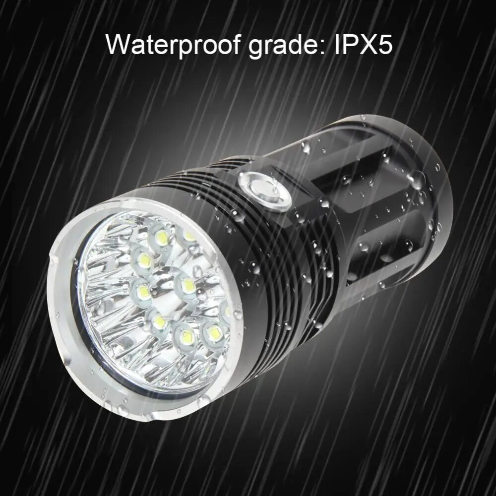 Фонарик sikiwind алюминиевый 4800lm 12 LED 3 режима
