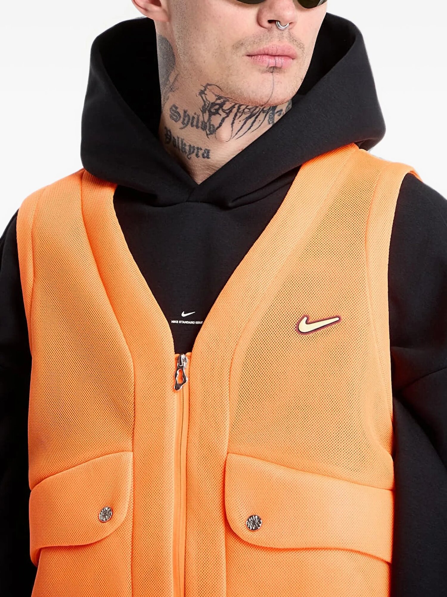Пальто NIKE Project F.R.O.G, размер M, зеленый/оранжевый — фото 1