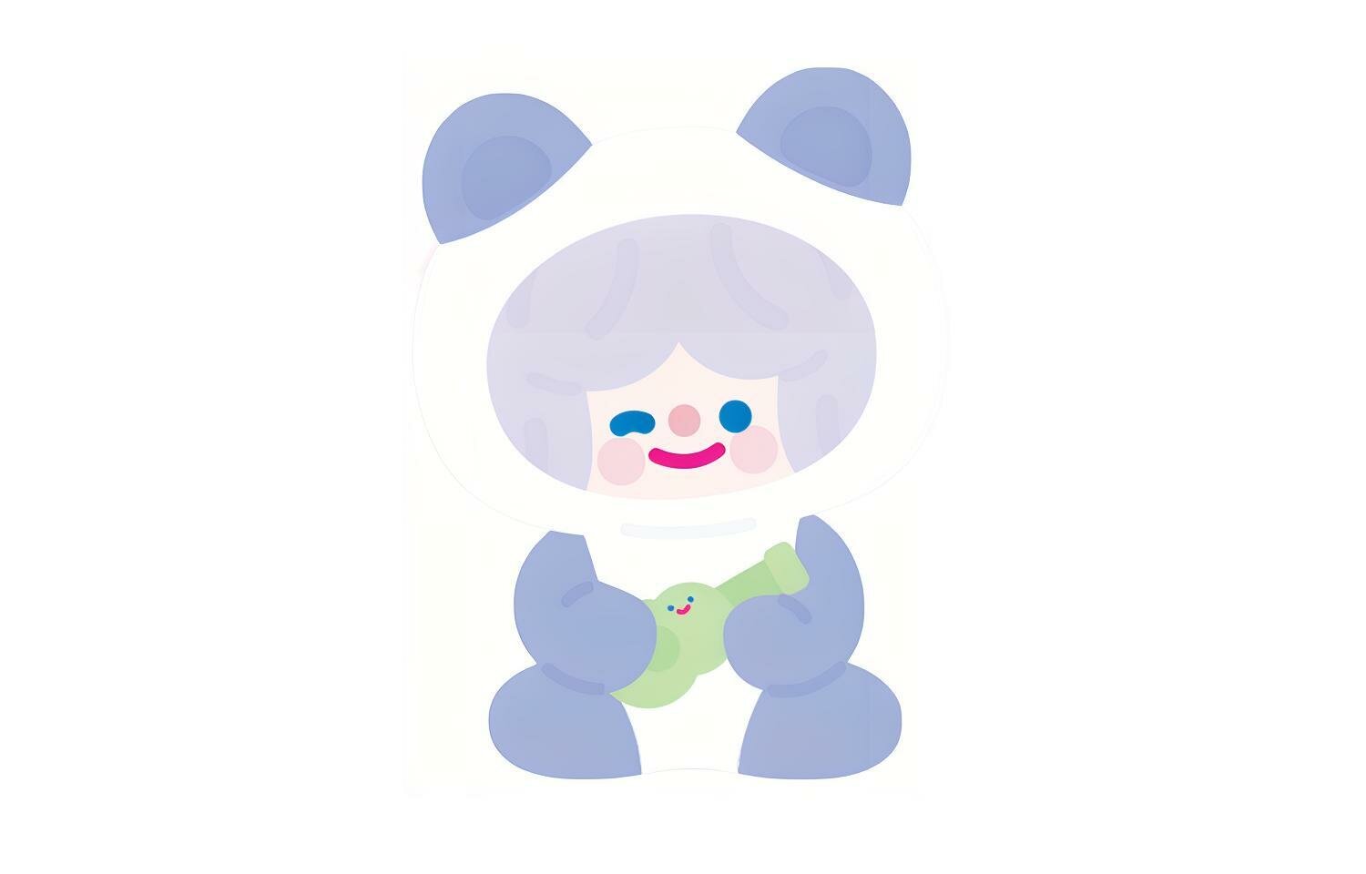 Блистеры унисекс FINDING UNICORN RICO Uke Panda, 4.3 см