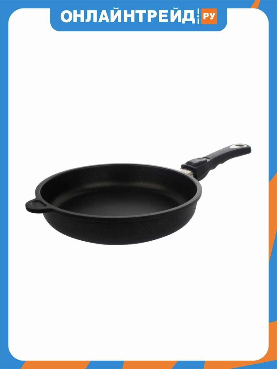 Сковорода Amt Frying Pans Titan для индукционных плит, съемная ручка, 24 см ( I-524)