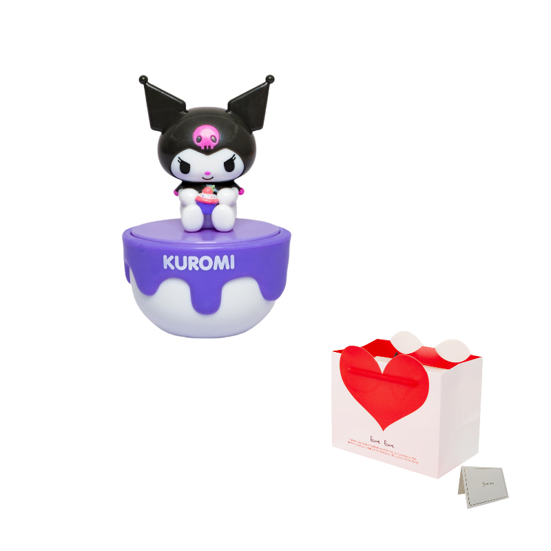 Акриловая коробка для хранения унисекс SUNNY&SANDY x Sanrio Hello Kitty My Melody Cinnamoroll, дизайн клубничного торта, Kuromi
