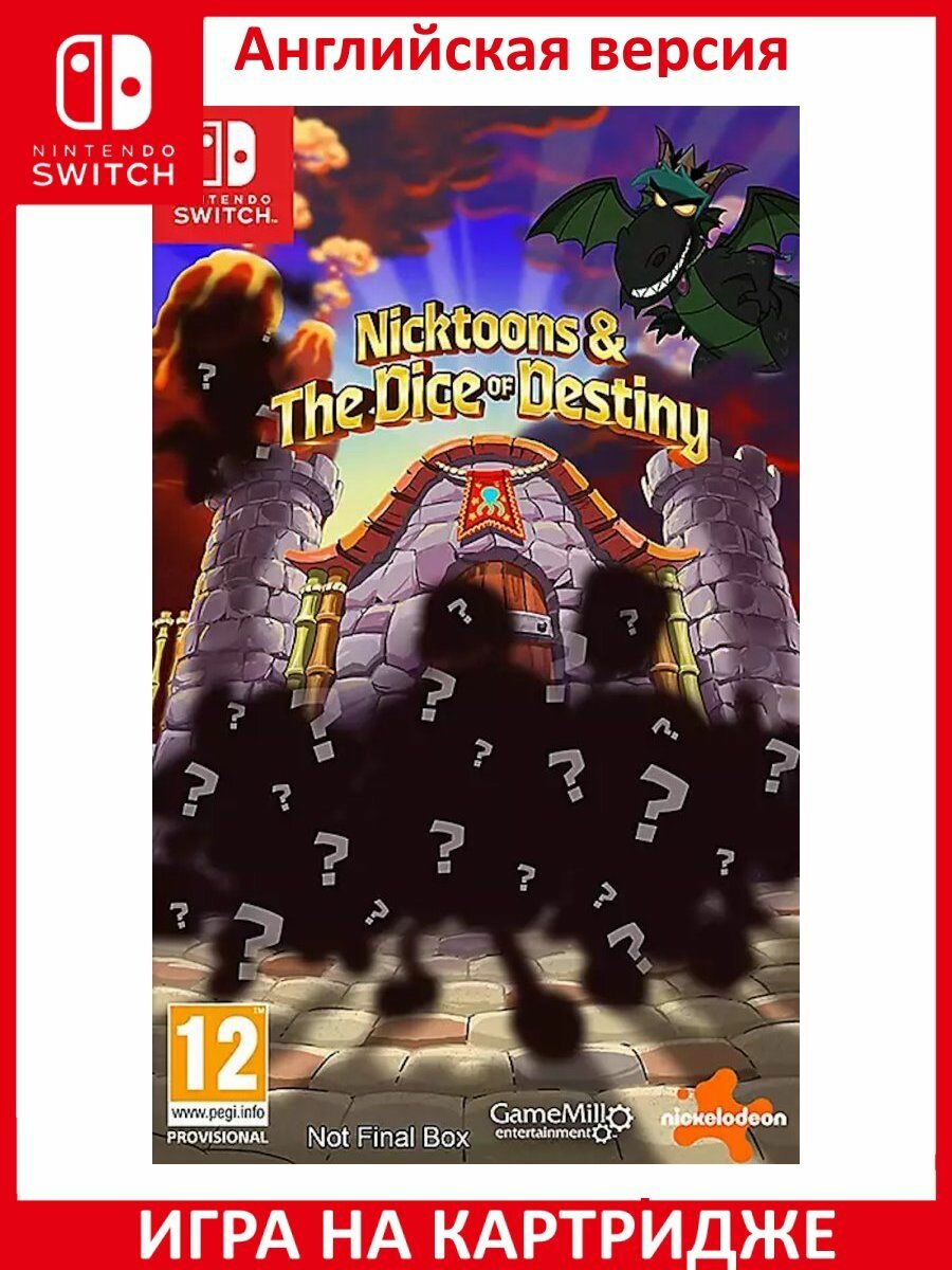 Игра Nicktoons and The Dice of Destiny Switch Картридж на Nintendo Switch Английская версия