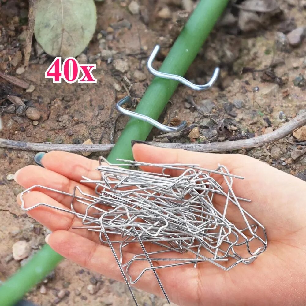 Скобы садовые, Металл, 40 шт