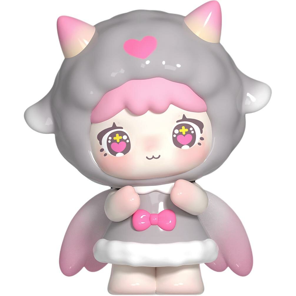 Коллекционные игрушки-сюрпризы унисекс CHAOWANBOPU Qubii Animal Castle 1433620097, Confirmed-Memeo Angel-Dark Night (Open)