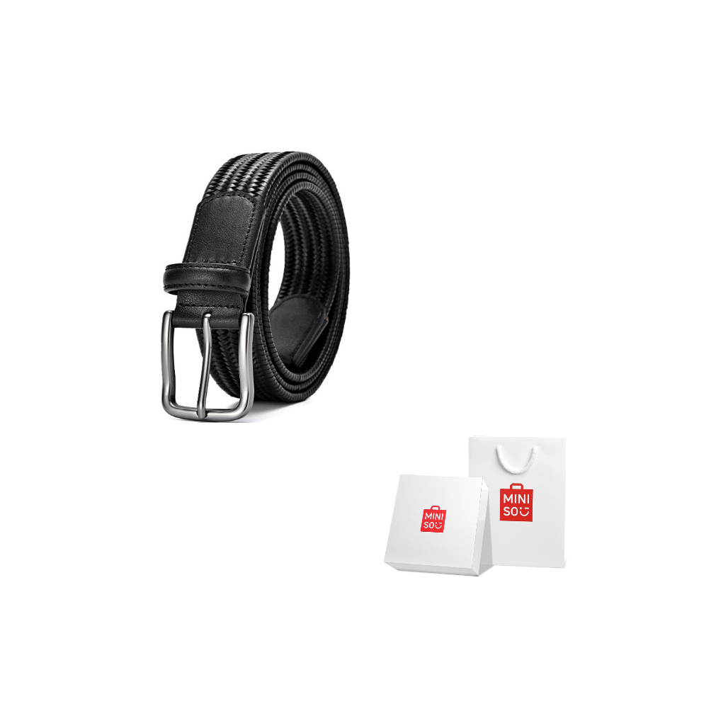Miniso ПУ (полиуретан) Искусственная кожа Сплав Кожаные ремни Мужской 3,45CM 115