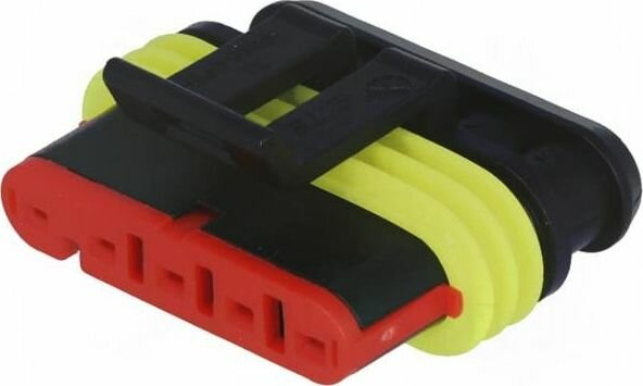 TE Connectivity 282089-1 Разъем: провод-провод; Superseal 1.5; вилка; "мама"; PIN: 5; IP67, 1шт