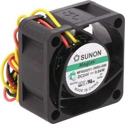 SUNON MF40202V1-1000U-G99 Вентилятор осевой, 24В DC, 40x40x20мм, подшипник Vapo, 15,04куб. м/ч, 25,5дБА, 1шт