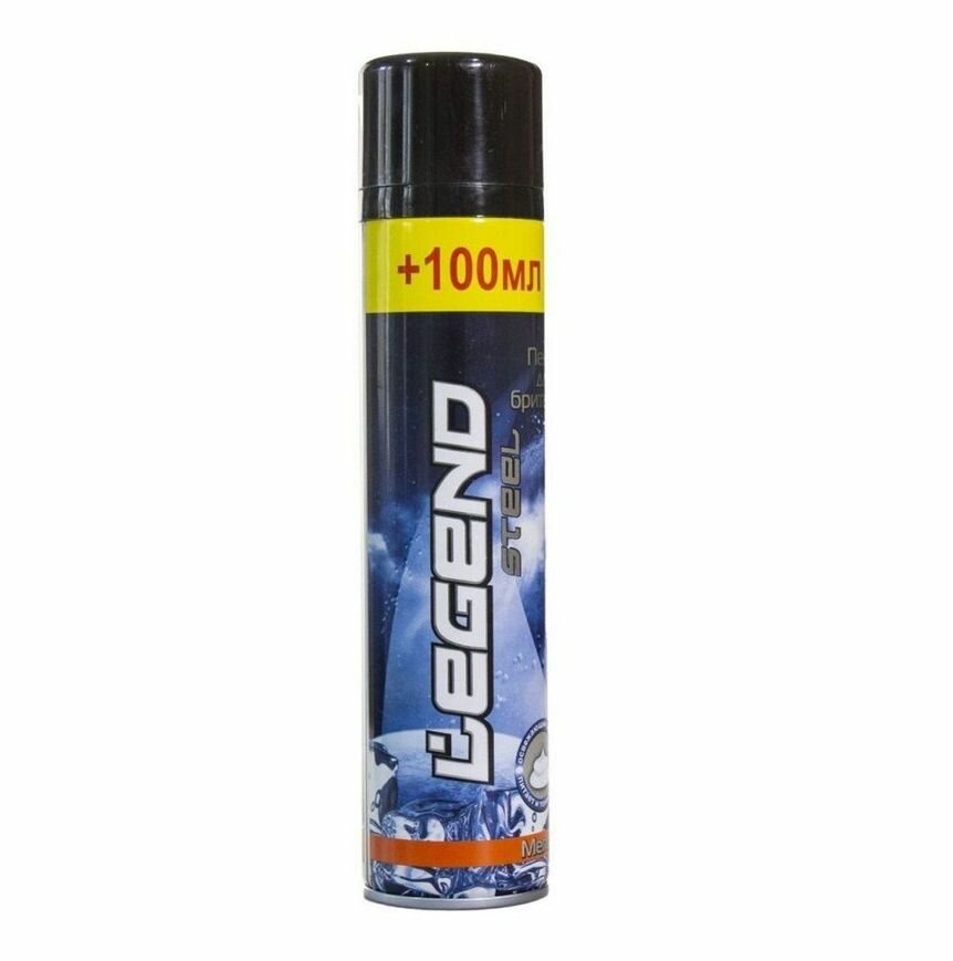 Legend Steel Пена для бритья Ментол, 300 мл , 1 шт.
