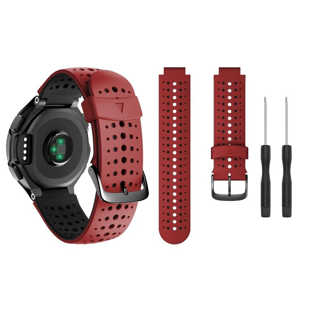 Силиконовый спортивный ремешок для Garmin Forerunner 235 220 230 620 630 735XT