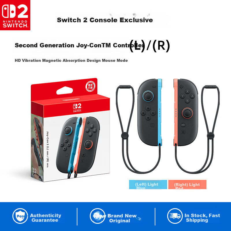 Двойные Joy-Con контроллеры Nintendo Switch 2 для Гонконга, левый и правый серый, Bluetooth-геймпад для семейных