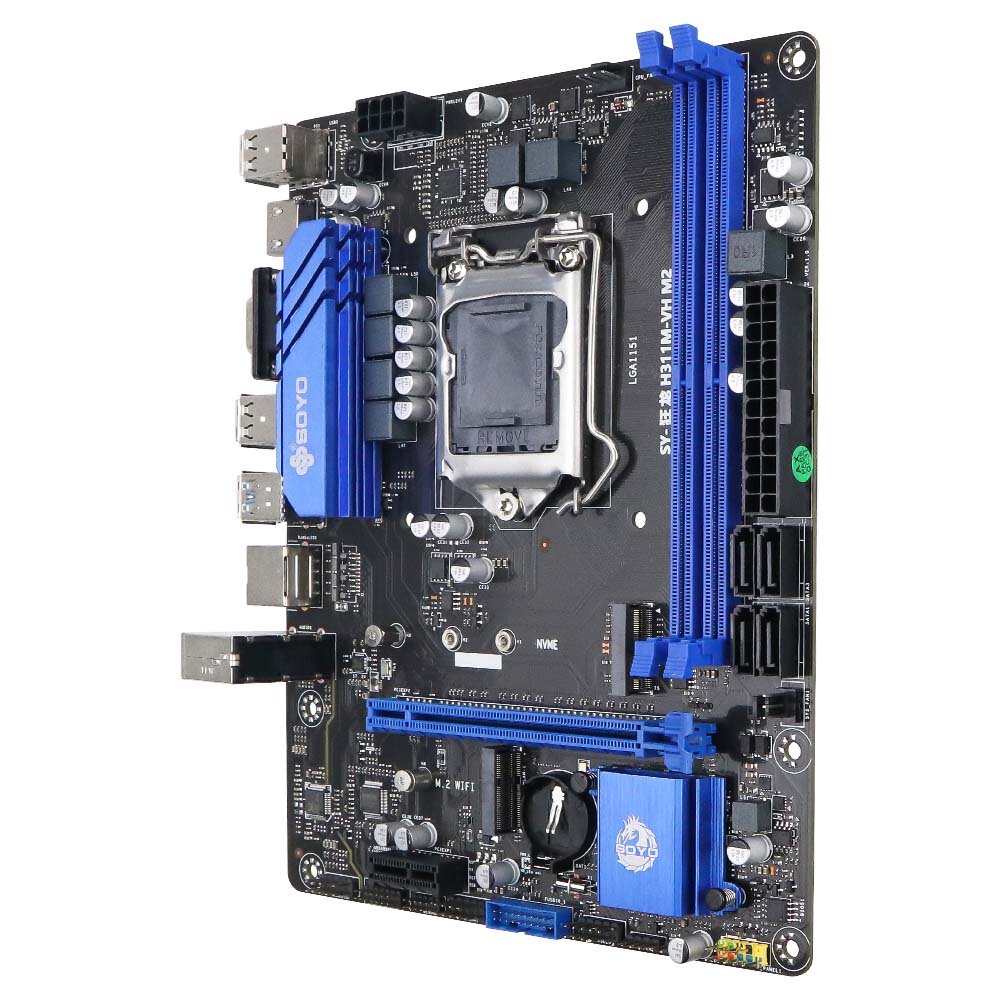 Материнская плата Meijie H311M-VH M.2 для настольного ПК LGA1151 DDR4 Dual Channel под Intel 6-9 поколений