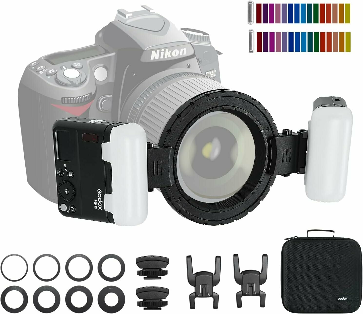 Godox MF12 K2 Макро-вспышка 2,4G для Nikon Sony Canon Fuji Olympus