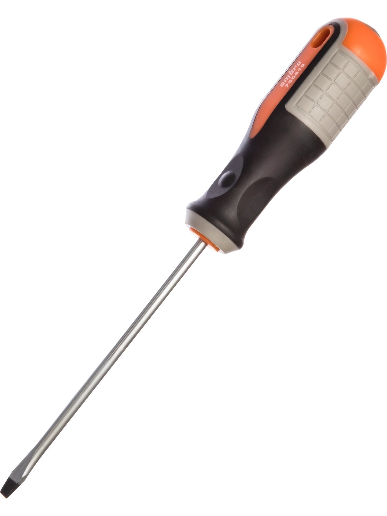 Отвертка стрежневая шлицевая ROUND GRIP, SL4x100 мм Ombra 750410