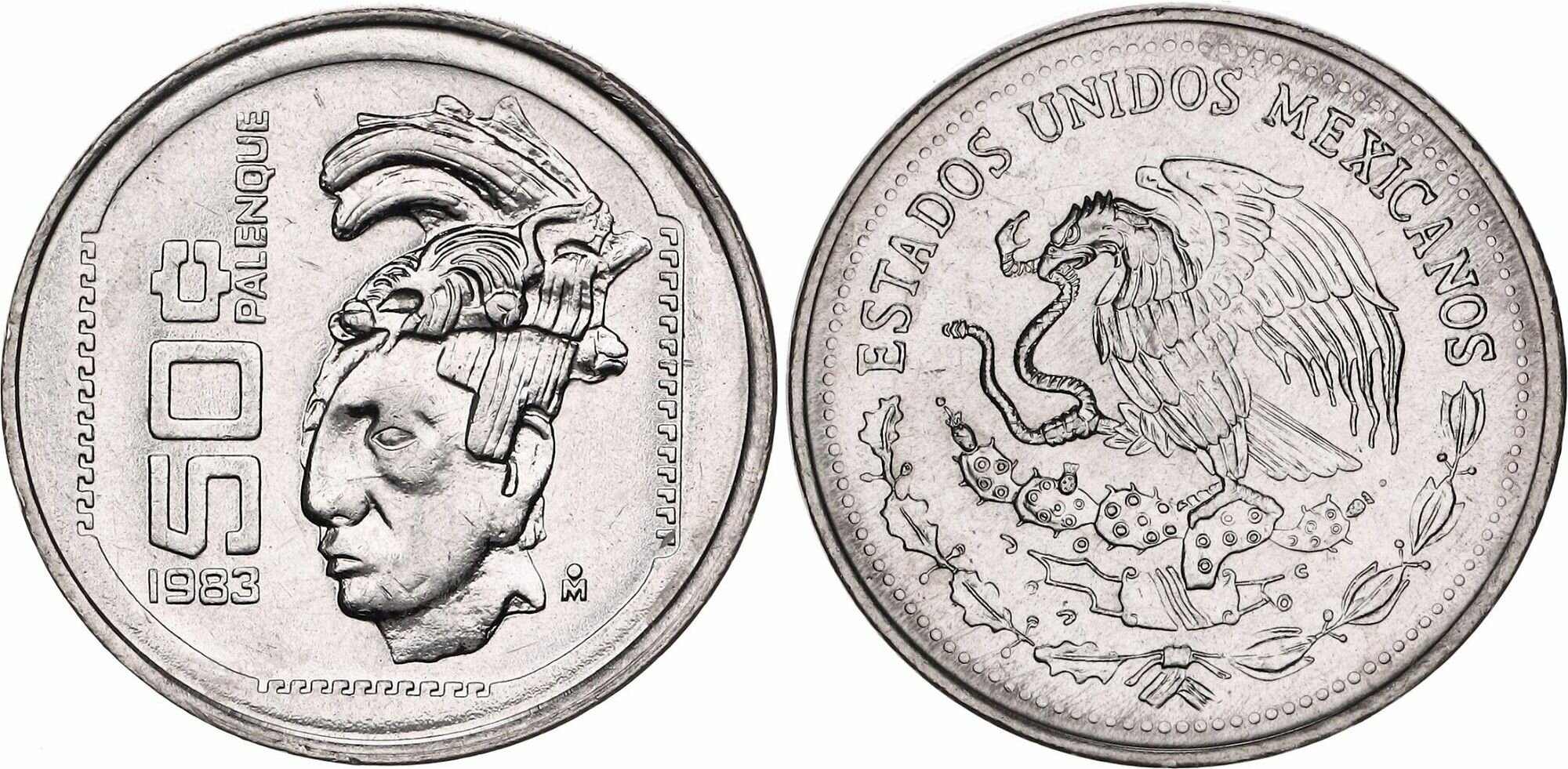 Мексика 50 сентаво, 1983 Кинич-Ханаб-Пакаль I UNC