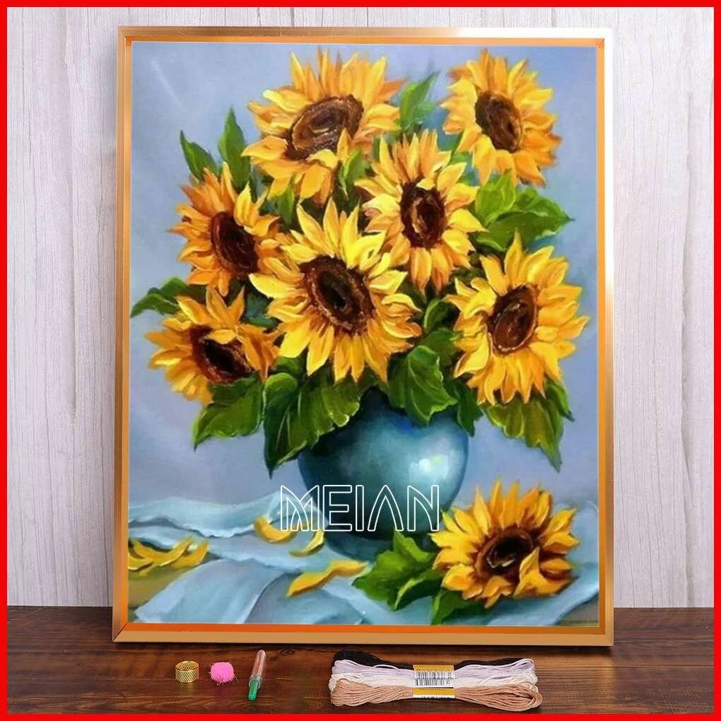 MEIAN Набор для вышивания, 30x40CM, 11CT, 40 цветов