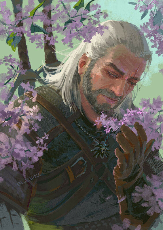 Набор для вышивания крестом, 14CT/The Witcher /40x50cm (без подрамника, без рамки)