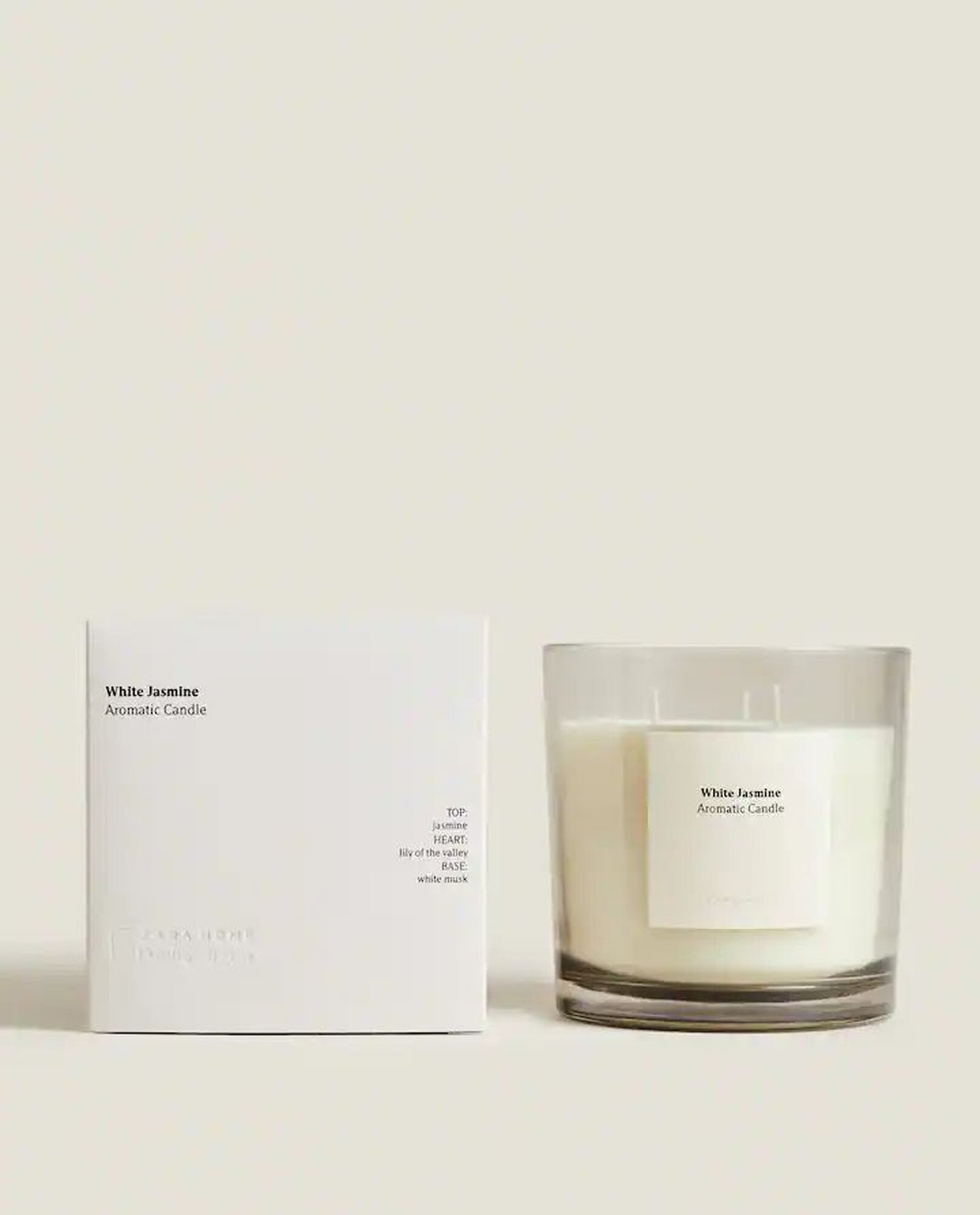 Ароматическая Свеча WHITE JASMINE (620 Г) Белый 12 x 12 x 12 cm, ZARA HOME, 8435/705