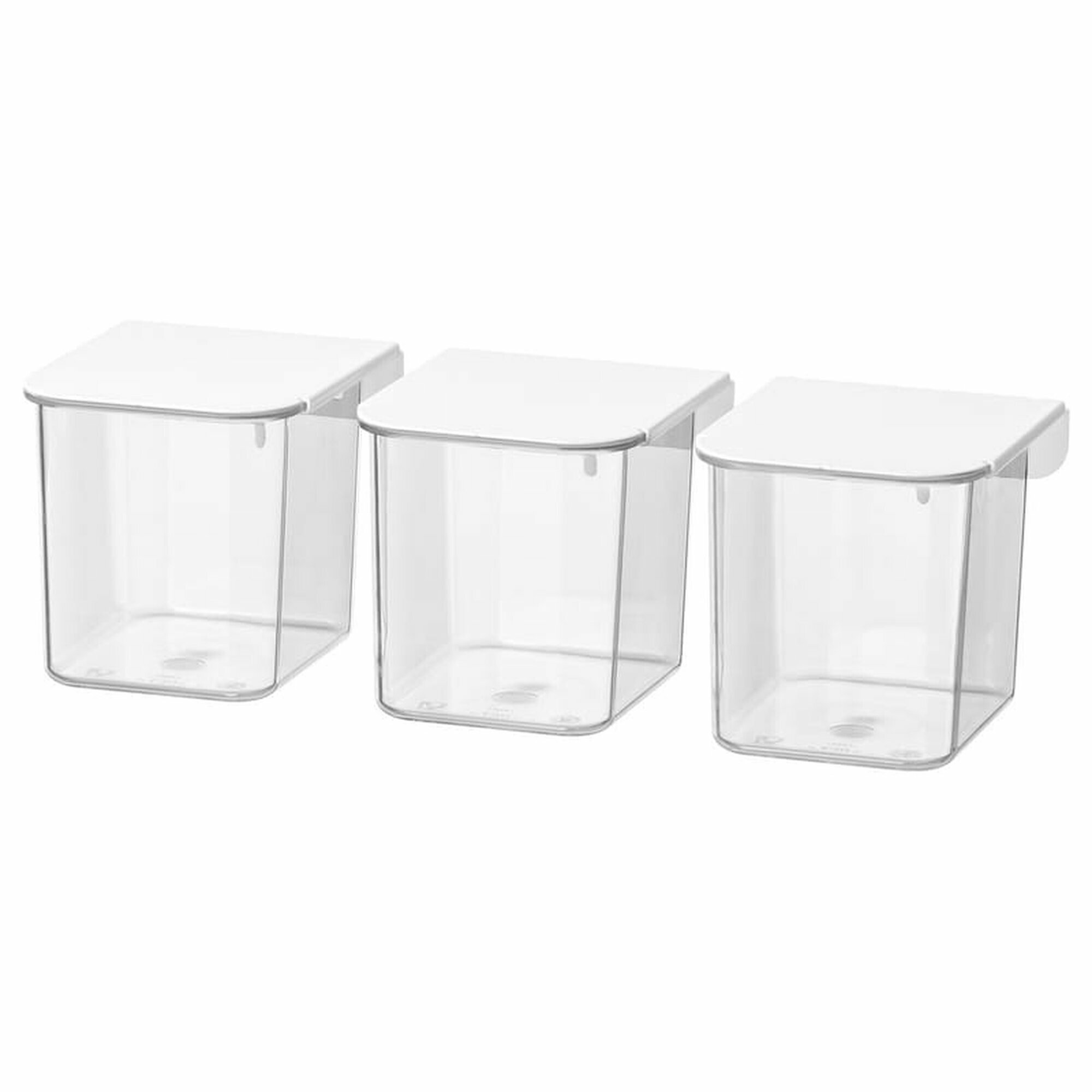 Органайзер Ikea Skadis 803.359.09, для хранения, с крышкой, прозрачный, белый