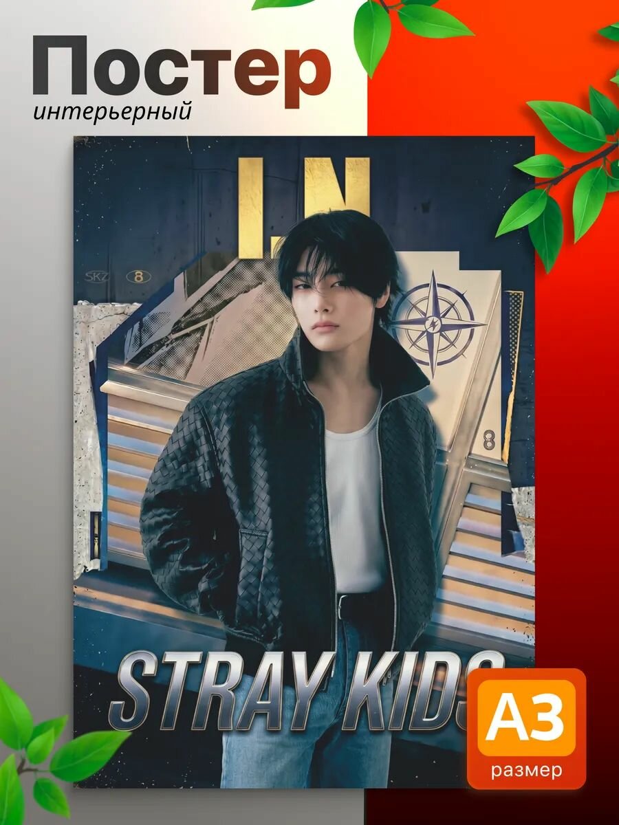 Постеры на стену интерьерные Ай Эн I.N Stray kids кпоп