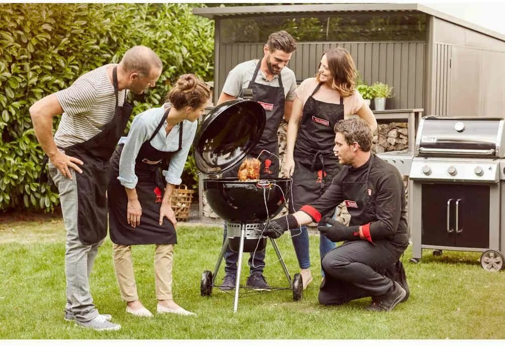 Гриль Weber 14801004 Master-Touch E-5755, сферический, на угле, голубой