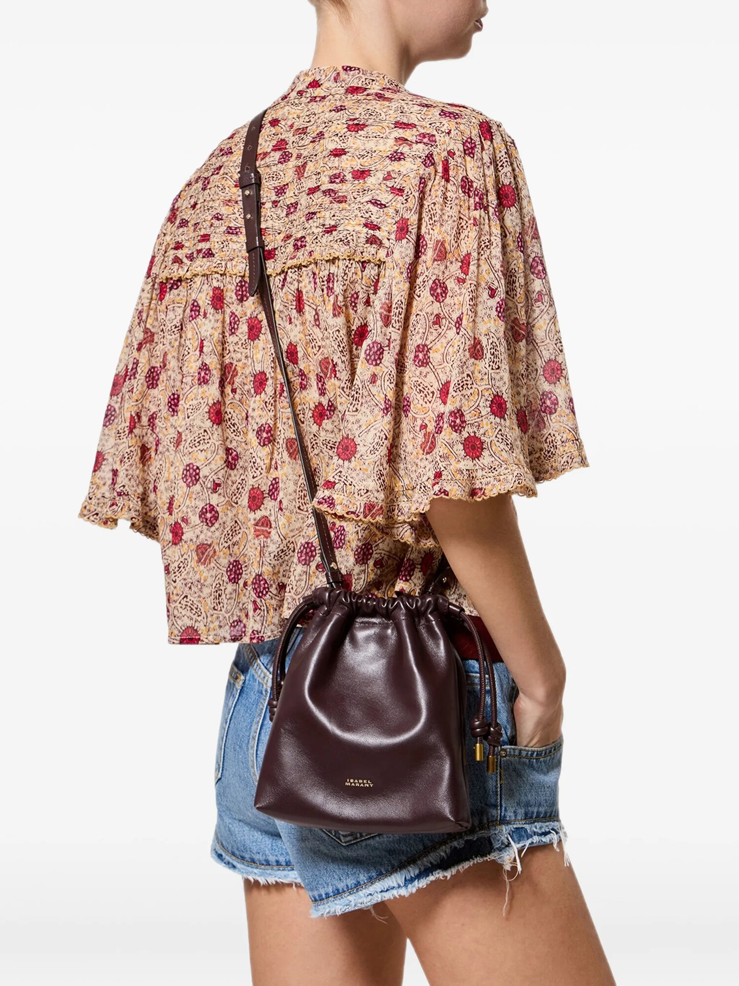 Сумка Isabel Marant Silven Mini, red — фото 1