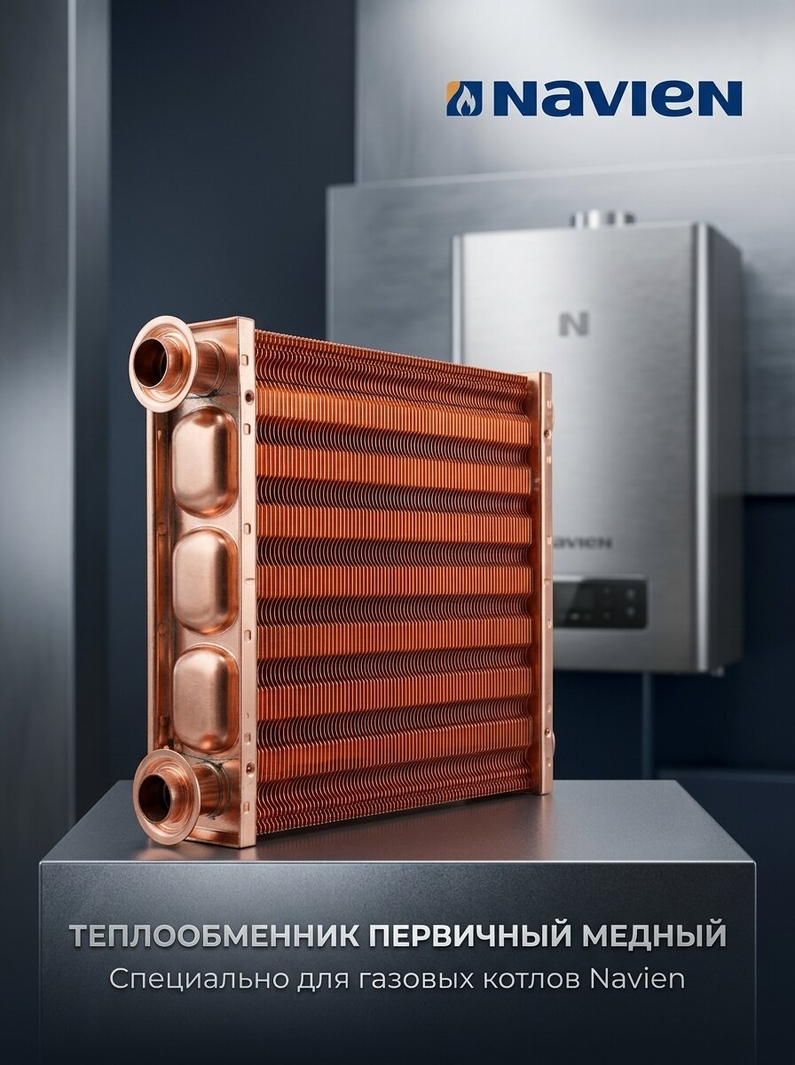 Теплообменник Navien 30012860, для котлов Ace/Deluxe/Prime/Smart Tok (30кВт)