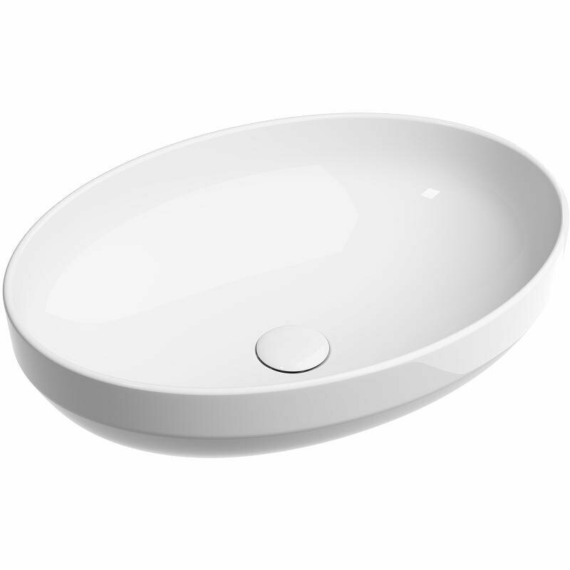 Раковина накладная Ceramicanova Element 50 CN6056 Белая глянцевая, санфарфор