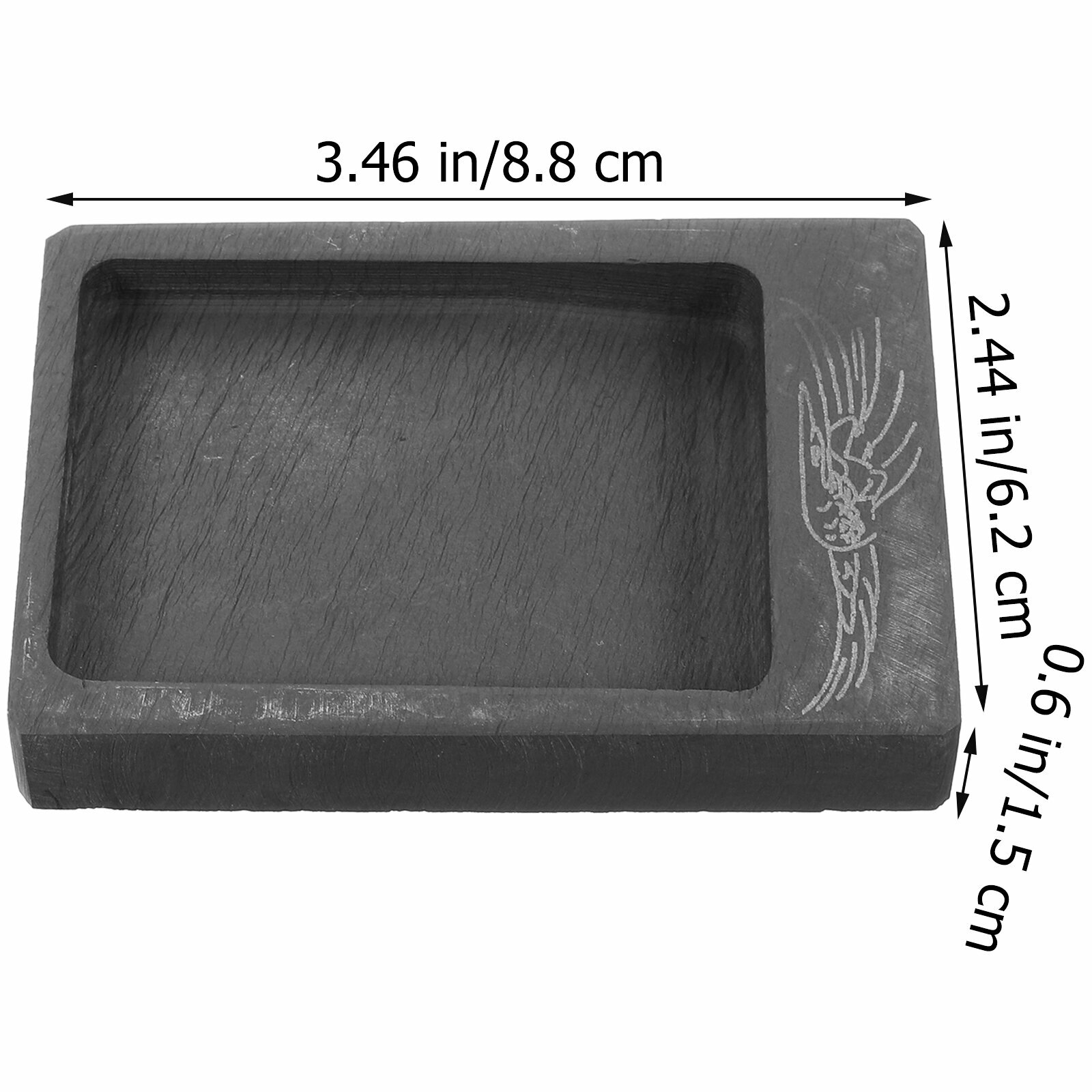 Каллиграфическая Доска Для Туша И Рисования Цвет Черный Размер 8.80X6.20X1.50Cm