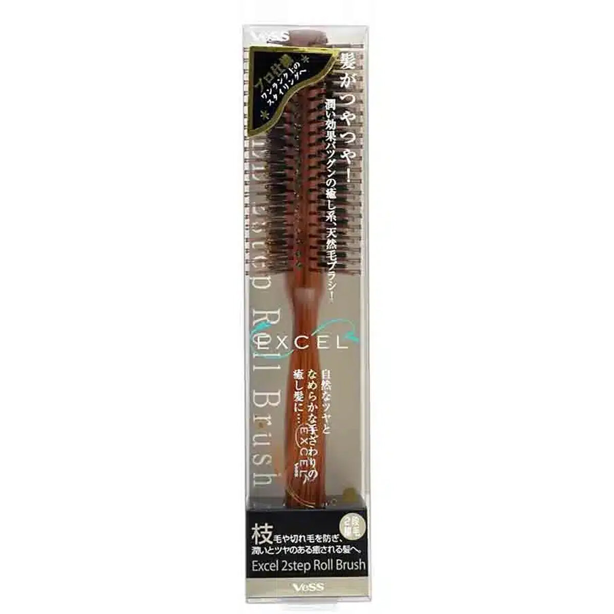 Щетка для волос VESS с натуральной щетиной и нейлоном Excel Mix Brushing Brush